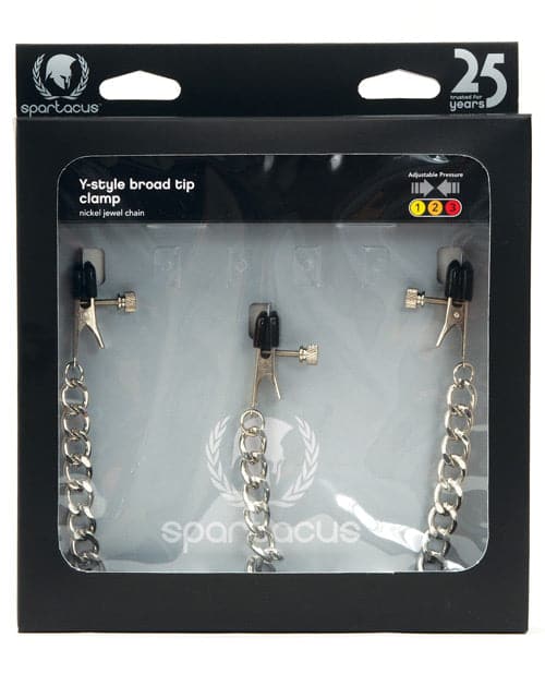 Spartacus Y-style Broad Tip Nipple Clamps & Clit Clamp - The Happy Wife®